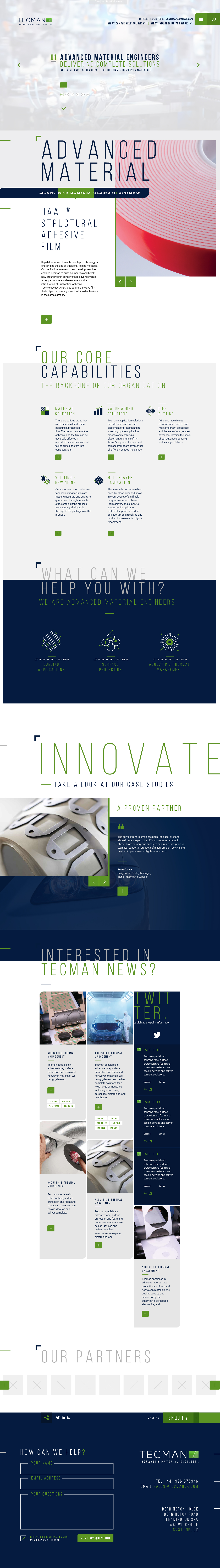 Tecman CMS Website Solution: Case Study | Mosaique